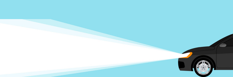 Concept banner banner car light banner Royalty Free Vector