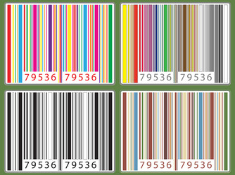 Barcode and be unique text Royalty Free Vector Image