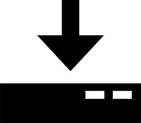 Server black color icon Royalty Free Vector Image