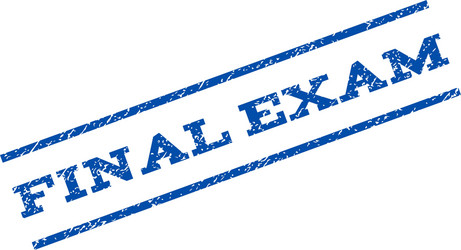 Final exam watermark stamp Royalty Free Vector Image