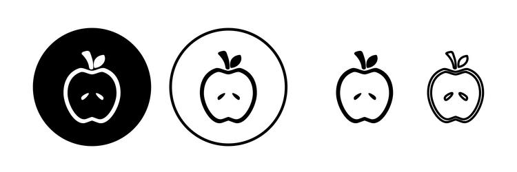 Apple icon symbol Royalty Free Vector Image - VectorStock