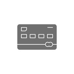 Credit card debit payment bank white Royalty Free Vector