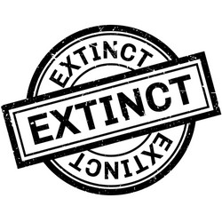 Extinct rubber stamp Royalty Free Vector Image