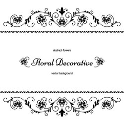 Floral headers and borders Royalty Free Vector Image
