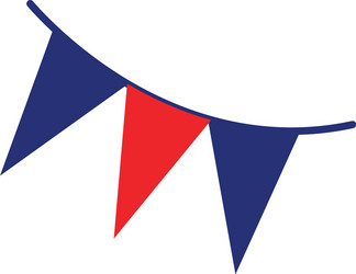 Simple flat flag icon graphic design template Vector Image