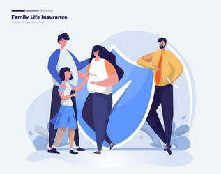 Stages of family life concept poster Royalty Free Vector