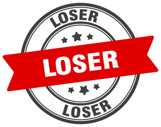 Loser stamp label on transparent background Vector Image