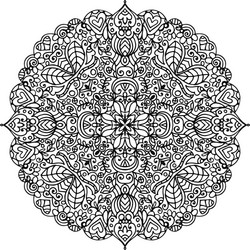 Mandala sahar Royalty Free Vector Image - VectorStock