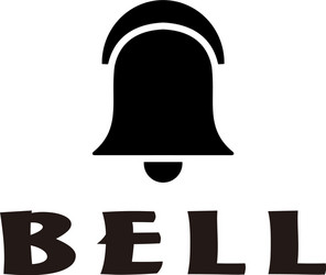Simple bell icon bell logo Royalty Free Vector Image