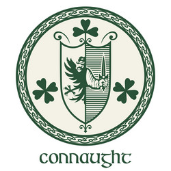 Irish celtic design in vintage retro style Vector Image