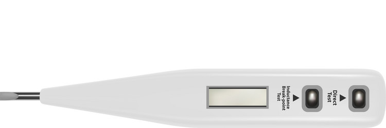 Screwdriver indicator with display Royalty Free Vector Image