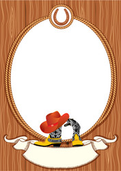 Cowboy rope frame Royalty Free Vector Image - VectorStock