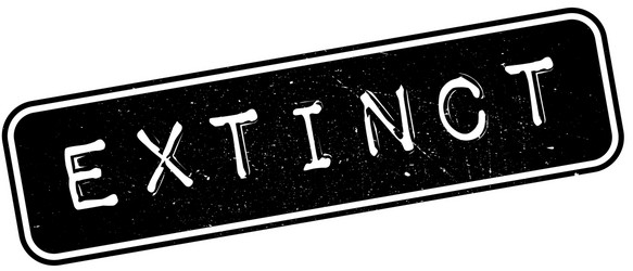 Extinct rubber stamp Royalty Free Vector Image