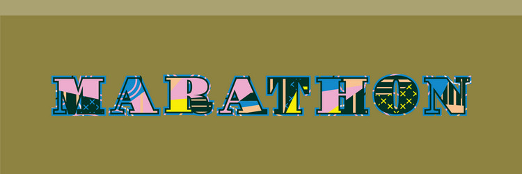 Run Word Marathon Vector Images (over 110)