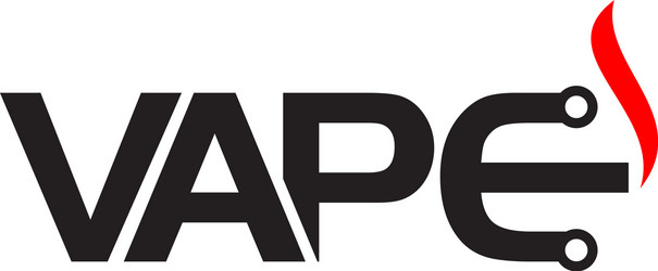 Vape text realistic concept Royalty Free Vector Image