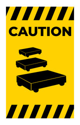 Ppe iconpaint trolley parking symbol sign isolate Vector Image