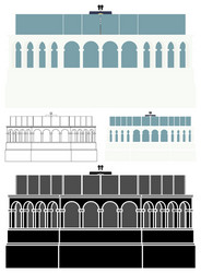 Presidential falcon lectern in front view Vector Image