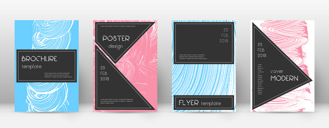 Cover page design template trendy brochure layout Vector Image