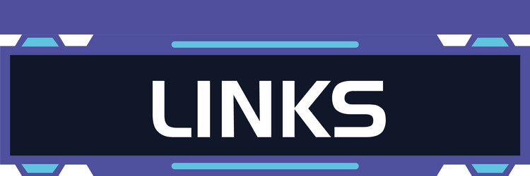 Streaming template links Royalty Free Vector Image