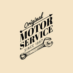 Biker club signs motorcycle repair logos Vector Image