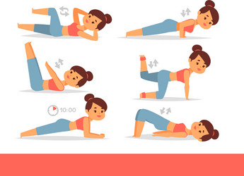 Woman falling down in front of wet floor caution Vector Image