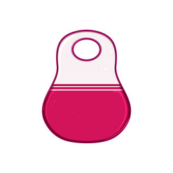 Clothes bib cartoon Royalty Free Vector Image - VectorStock