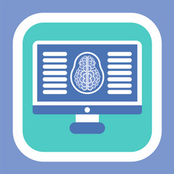 Brain scan Royalty Free Vector Image - VectorStock