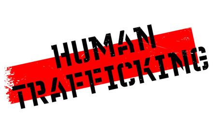 Human trafficking rubber stamp Royalty Free Vector Image