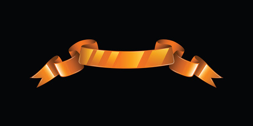 Orange ribbon Royalty Free Vector Image - VectorStock