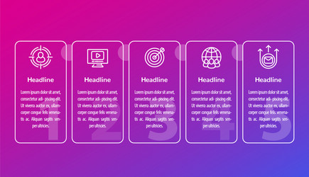 Digital classroom app interface template Vector Image