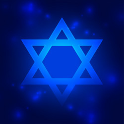 Jewish religious star symbol background Royalty Free Vector