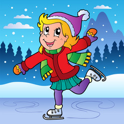 Cartoon skating boy Royalty Free Vector Image - VectorStock