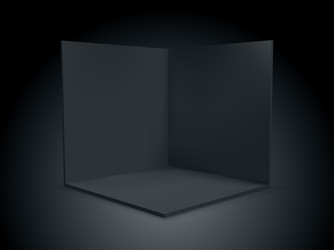 White cube cubic box 3d template front view Vector Image
