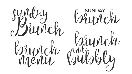 Brunch Font Vector Images (over 150)