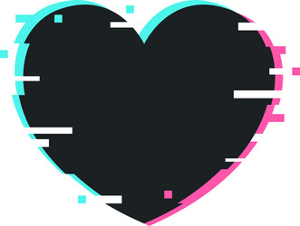 Broken heart neon sign Royalty Free Vector Image