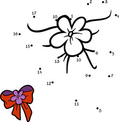 Numbers game bow Royalty Free Vector Image - VectorStock