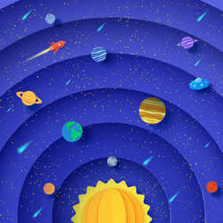 Solar System Kids Vector Images (over 2,200)