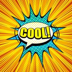 Comic light template Royalty Free Vector Image