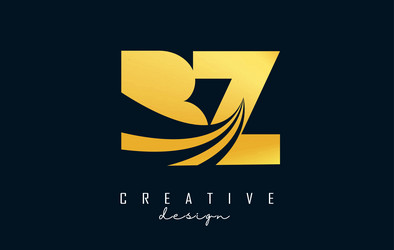 Abstract letters bz b z with fire flames Vector Image