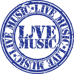 Retro live music poster Royalty Free Vector Image