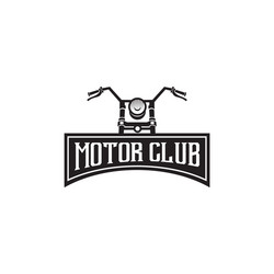 Motor club logo design template Royalty Free Vector Image