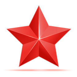 Red 3d star premium the best reward Royalty Free Vector