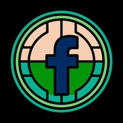 Facebook logo icon art design for websites Vector Image