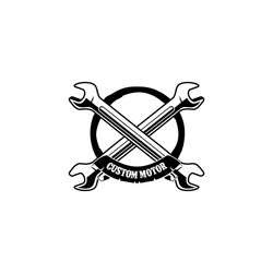 Motor club logo design template Royalty Free Vector Image