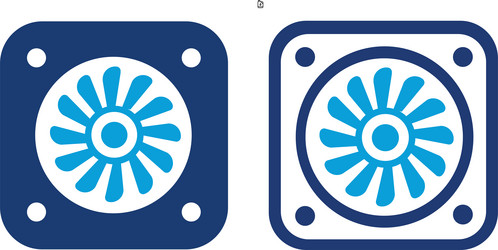 Cooling fan symbol isolated on white background Vector Image