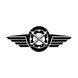 Motor club logo design template Royalty Free Vector Image