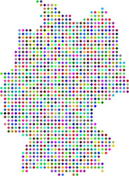 Germany Pixel Map Vector Images (over 170)