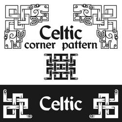 Banner in the celtic style Royalty Free Vector Image