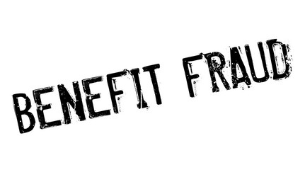 Benefit fraud rubber stamp Royalty Free Vector Image