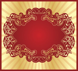 Golden card Royalty Free Vector Image - VectorStock